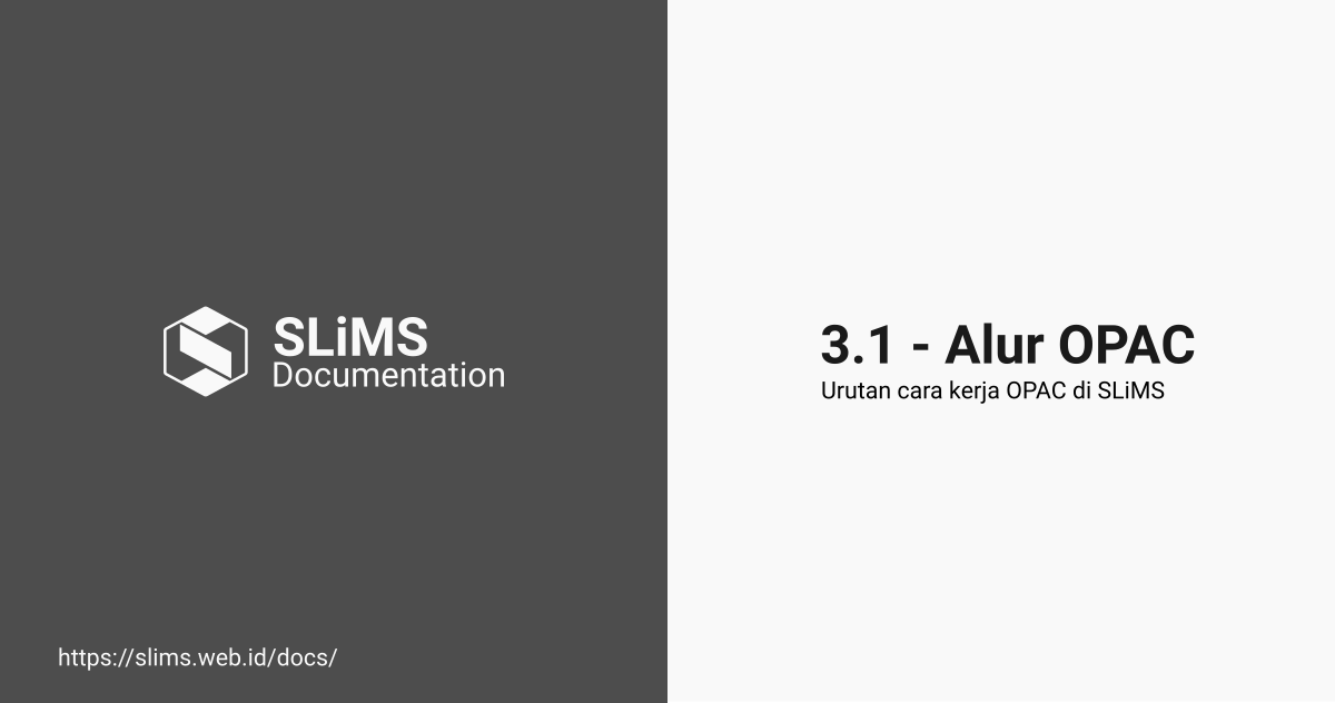 OPAC | A page for SLiMS User, and Developer